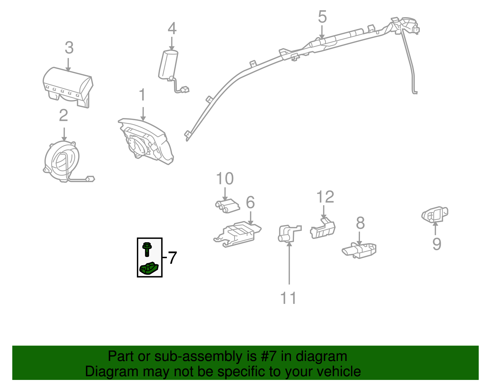 2005-2012 Toyota Ft Impact Sensor 89173-09270 | Toyota Parts Center