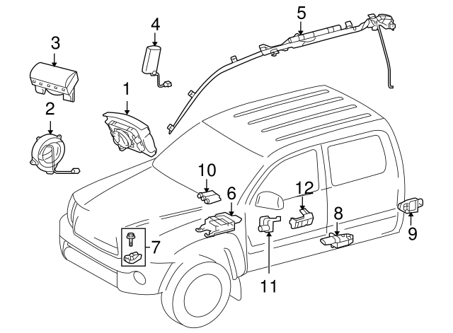 89173-09270 - Air Bag Impact Sensor 2005-2012 Toyota | AutoNationParts.com
