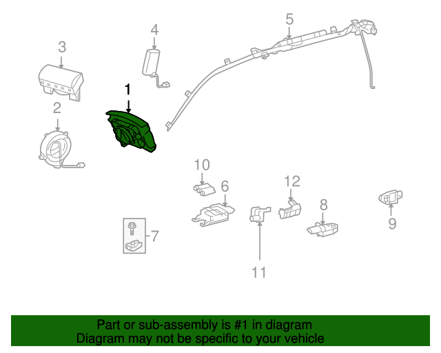 45130-04130-B0 - Driver Inflator Module - 2012-2015 Toyota Tacoma | OEM ...