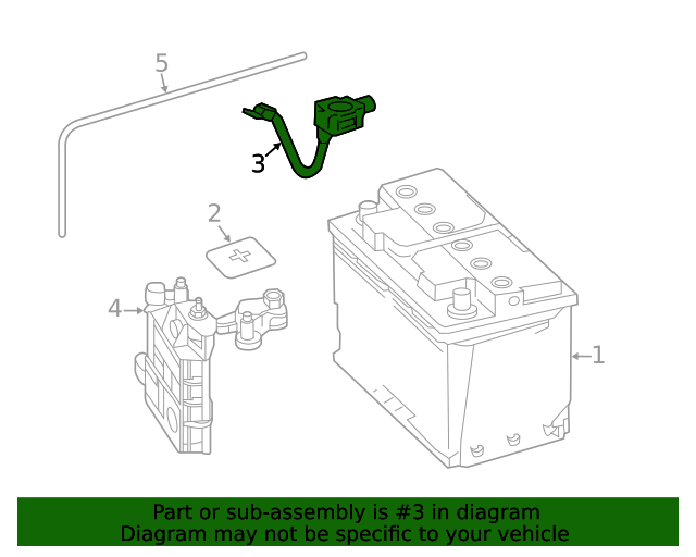 000-905-71-19 - Battery Sensor Mercedes-Benz USA Parts