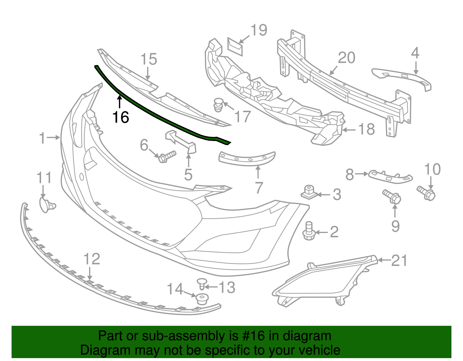 2013-2017 Hyundai Elantra GT Sight Shield Seal 86357-A5000 | Hyundai ...