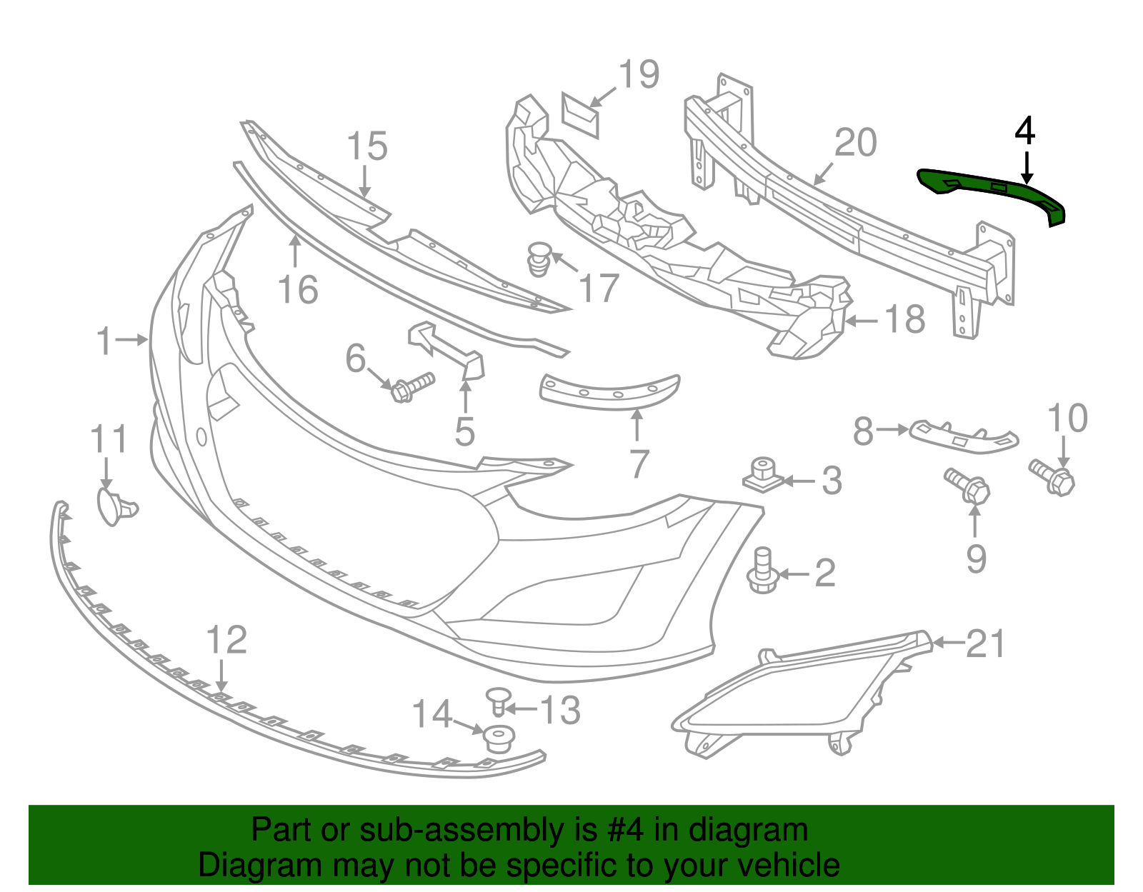 2013-2017 Hyundai Elantra GT Upper Bracket 86518-A5000 | OEM Parts Online