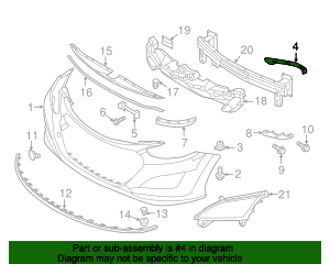 2013-2017 Hyundai Elantra GT Upper Bracket 86518-A5000 | OEM Parts Online