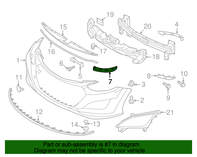 2013-2017 Hyundai Elantra GT Lower Bracket 86554-A5000 | OEM Parts Online