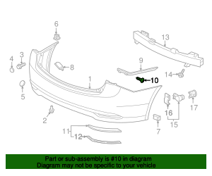 Genuine OEM Acura - Side Retainer Screw Part# 93903-25320 | Acura Parts ...
