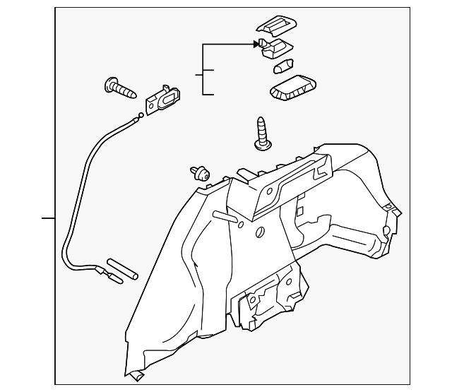 2011-2015 Mitsubishi Lancer Lower Quarter Trim 7230A104XA | Mitsubishi ...