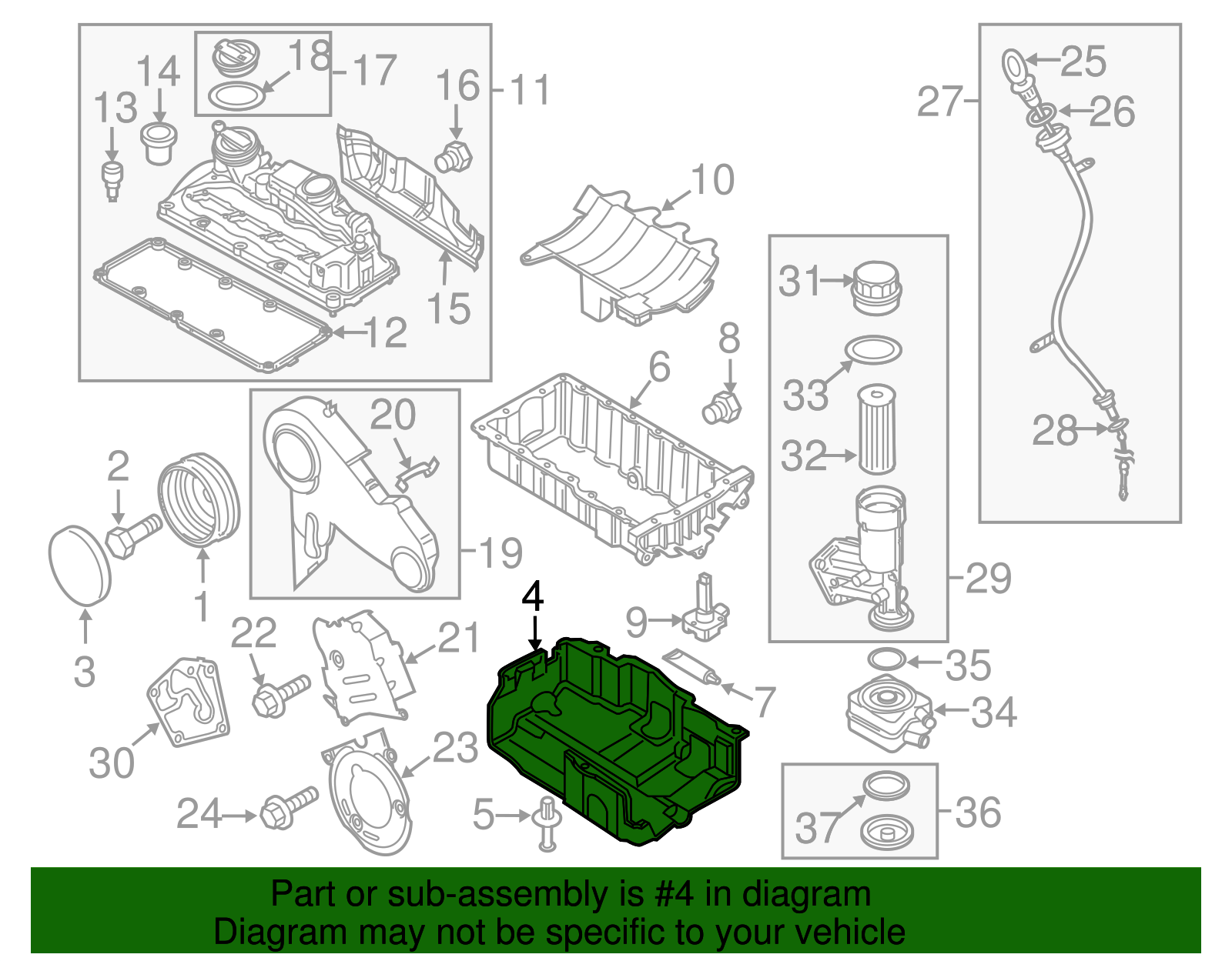 2010-2014 Volkswagen Lower Cover 03L-103-660-C | Wolfsburg Parts Direct