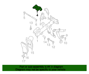 2000-2005 Toyota Upper Bracket 45878-52010 | Toyota Parts Center