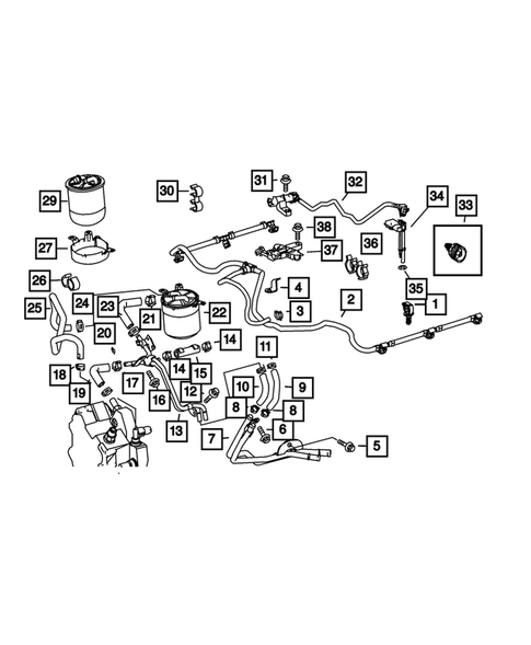 Fuel Lines for 2008 Dodge Sprinter 3500 | Mopar Estores