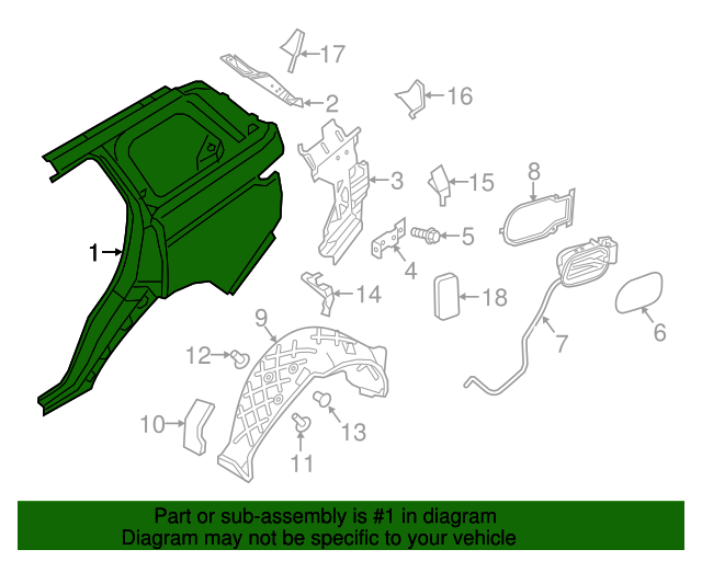 Genuine Quarter Panel for 2014-2022 Land Rover Range Rover Sport | Land ...