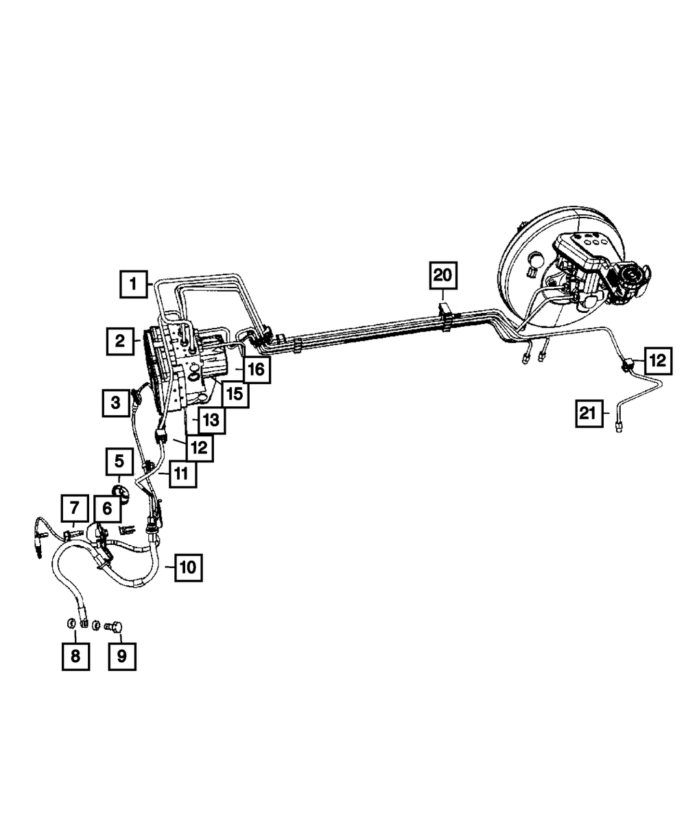 2014-2017 Jeep Anti-Lock Brake System Module 68223570AB | Mopar eStore
