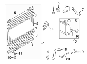 2003-2007 Infiniti G35 Engine Coolant Recovery Tank (2003-2007 COUPE ...