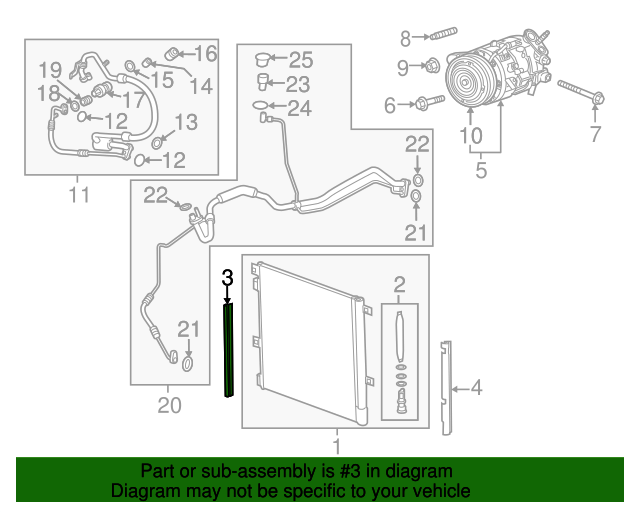 2017-2024 Cadillac XT5 Passenger Side Radiator Air Side Seal 23100851 ...