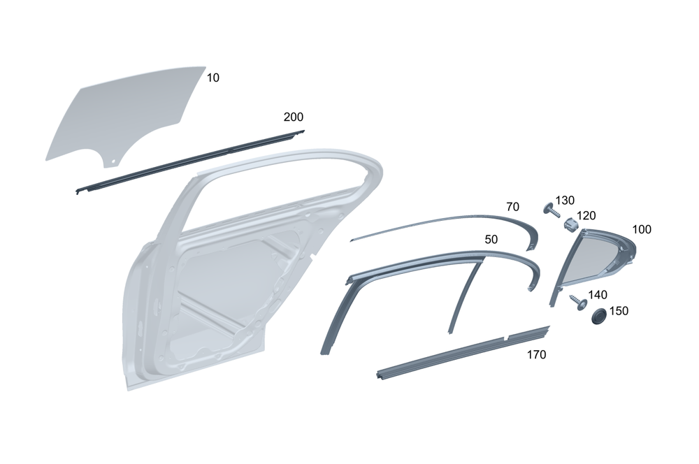 206-690-73-00 - Trim Bar 2022-2025 Mercedes-Benz | Mercedes-Benz USA Parts
