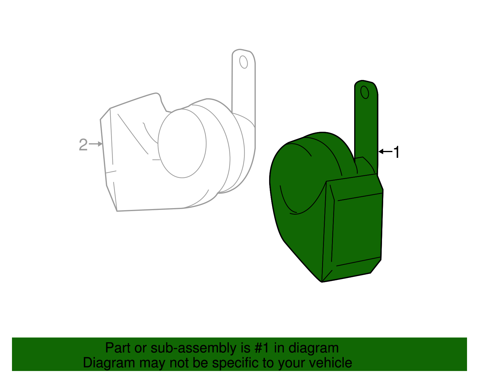 Genuine Toyota High Note Horn part# 86510-0E040 for 2014-2025 Toyota ...