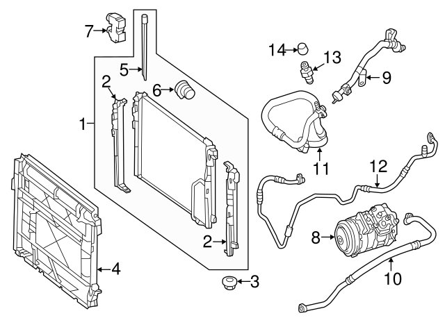 172-830-24-15 - Suction Hose 2012-2016 Mercedes-Benz SLK 55 AMG ...
