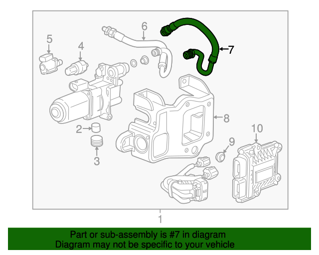 2016-2019 Cadillac ATS Differential Oil Pump Inlet Hose 23157289 ...