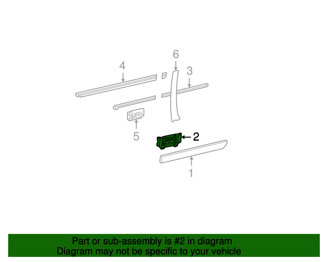 009-988-95-78 - Side Molding Clip 2000-2012 Mercedes-Benz | Mercedes ...