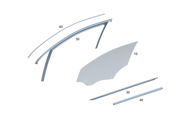 247-725-41-00 - Window Guide Rail 2021-2025 Mercedes-Benz | Mercedes ...