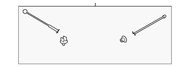 2004-2008 Chevrolet Primary Hood Latch Release Cable 96540930 ...