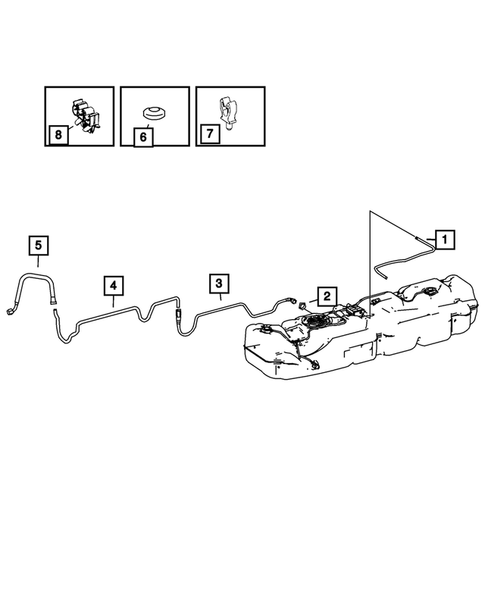 Fuel Lines for 2007 Dodge Sprinter 3500 | Mopar eStore