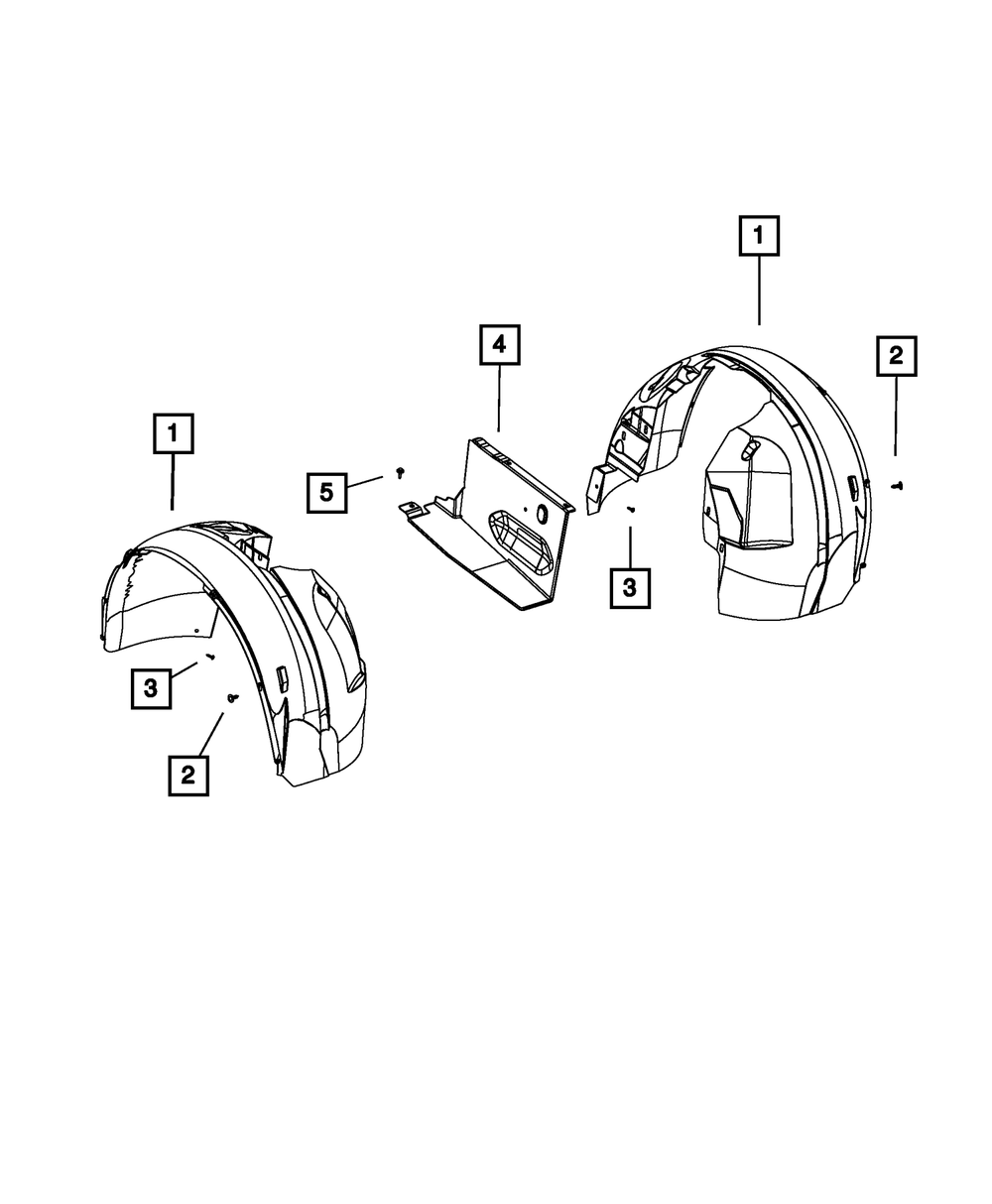 2008-2020 Mopar Splash Shield, Right 5113094AD | Mopar eStore