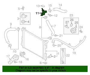25329-1R200 - Engine Coolant Filler Neck 2012-2017 Hyundai ...