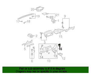 1984-2007 Toyota Switch Cover 55539-32010-C0 | Toyota Parts Center