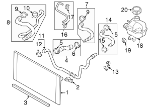 2011-2016 Mini Upper Hose 17-12-9-802-110 | Mini Parts Direct