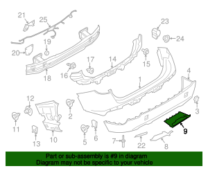 51647307791 - 2013-2015 BMW X1 Lower Cover (51-64-7-307-791) | BMW of ...