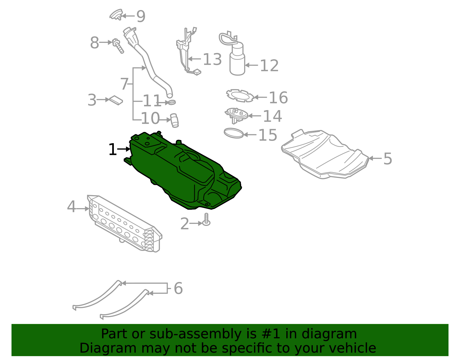 2022-2024 Porsche 911 Fuel Tank 992-201-075-AA | Gaudin Porsche Parts