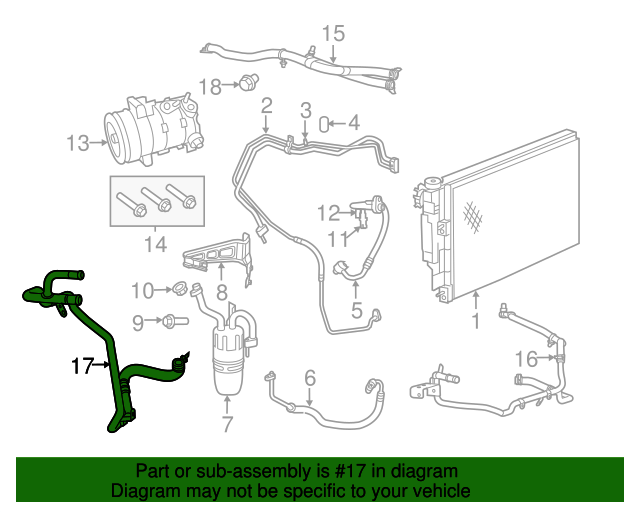 2011-2020 Mopar Hose 5058725af | TascaParts.com
