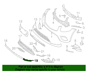 253-885-18-04 - Outer Molding 2019-2020 Mercedes-Benz | Mercedes-Benz ...