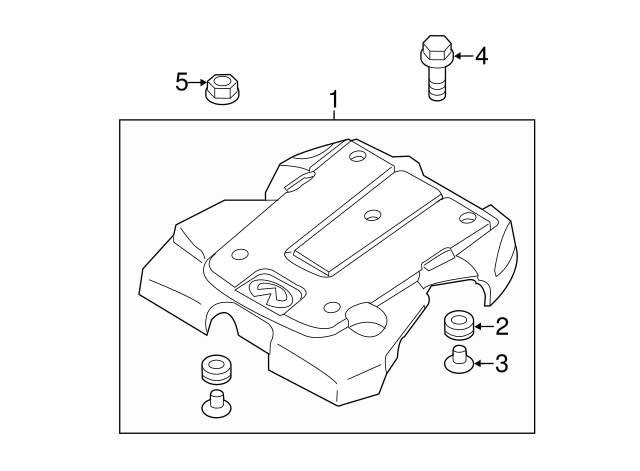 2006-2020 Infiniti Engine Cover Grommet 16557-EH000 | INFINITI Parts ...