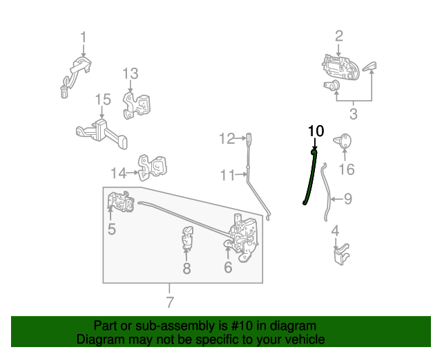 Genuine OEM Ford Part - Latch Rods 4L3Z-1522135-AA | Genuine OEM Ford ...