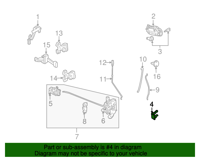 2004-2016 Ford Lock Cylinder Retainer 4L3Z-1522023-AA | OEM Parts Online