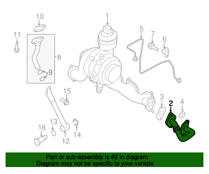 2009-2015 Volkswagen Connector Pipe 03G-131-521-AT | QuirkParts