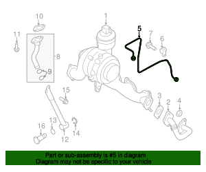 03L-145-771 - Oil Inlet Line 2009-2014 Volkswagen | AutoNation Parts
