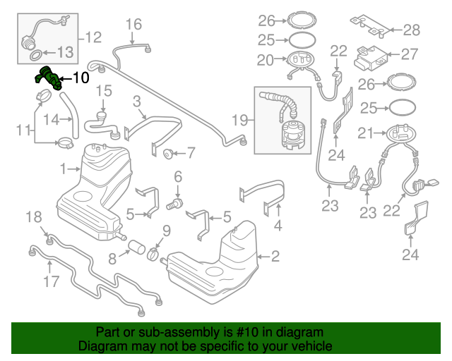 2011-2015 Audi R8 Fuel Filler Neck 427-201-609 | OEM Parts Online