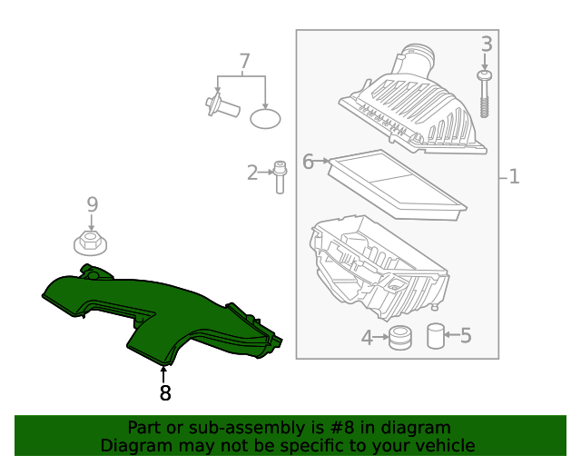 BMW OEM Air Inlet Duct Part# 13-71-7-626-564 | Advantage BMW Parts