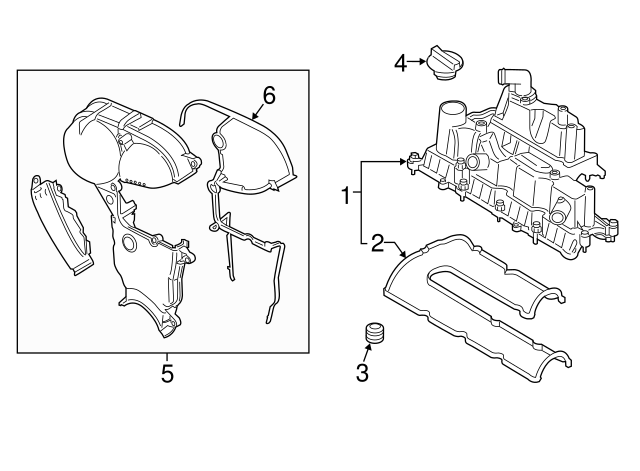 BM5Z-6584-B - Valve Cover Gasket 2013-2019 Ford | Ford Parts Connect