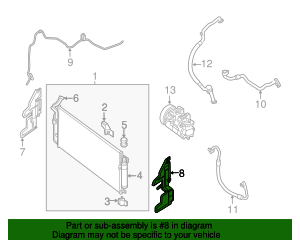2013-2015 Nissan Altima Side Seal - Driver's Side (LH) 92185-3TA0A ...