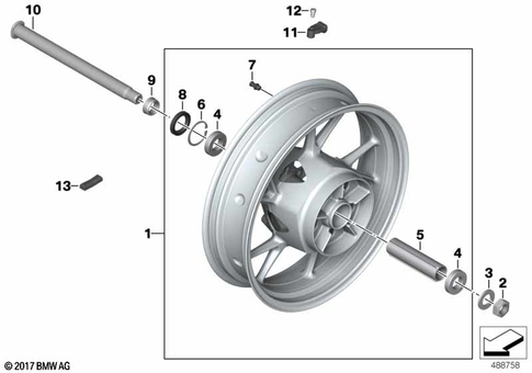 Wheels with Bearings for 2020 BMW-Motorrad F 750 GS | BMW Motorcycle eStore