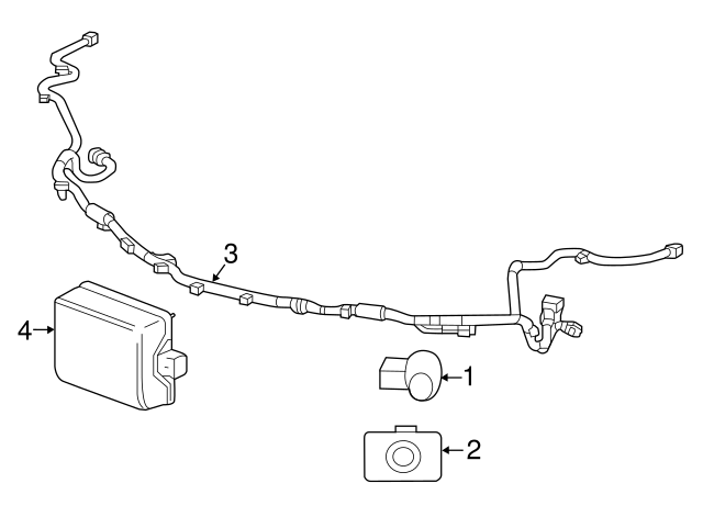 84511442 GM Front Object Alarm Sensor Wiring Harness | GM Parts Store