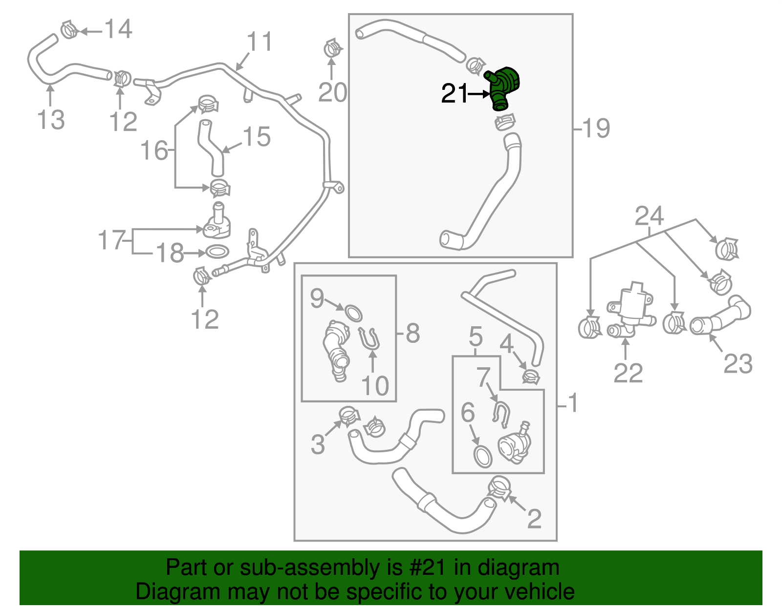 5Q0-122-291-BB - Center Hose Coupling 2015-2024 Volkswagen | Volkswagen ...