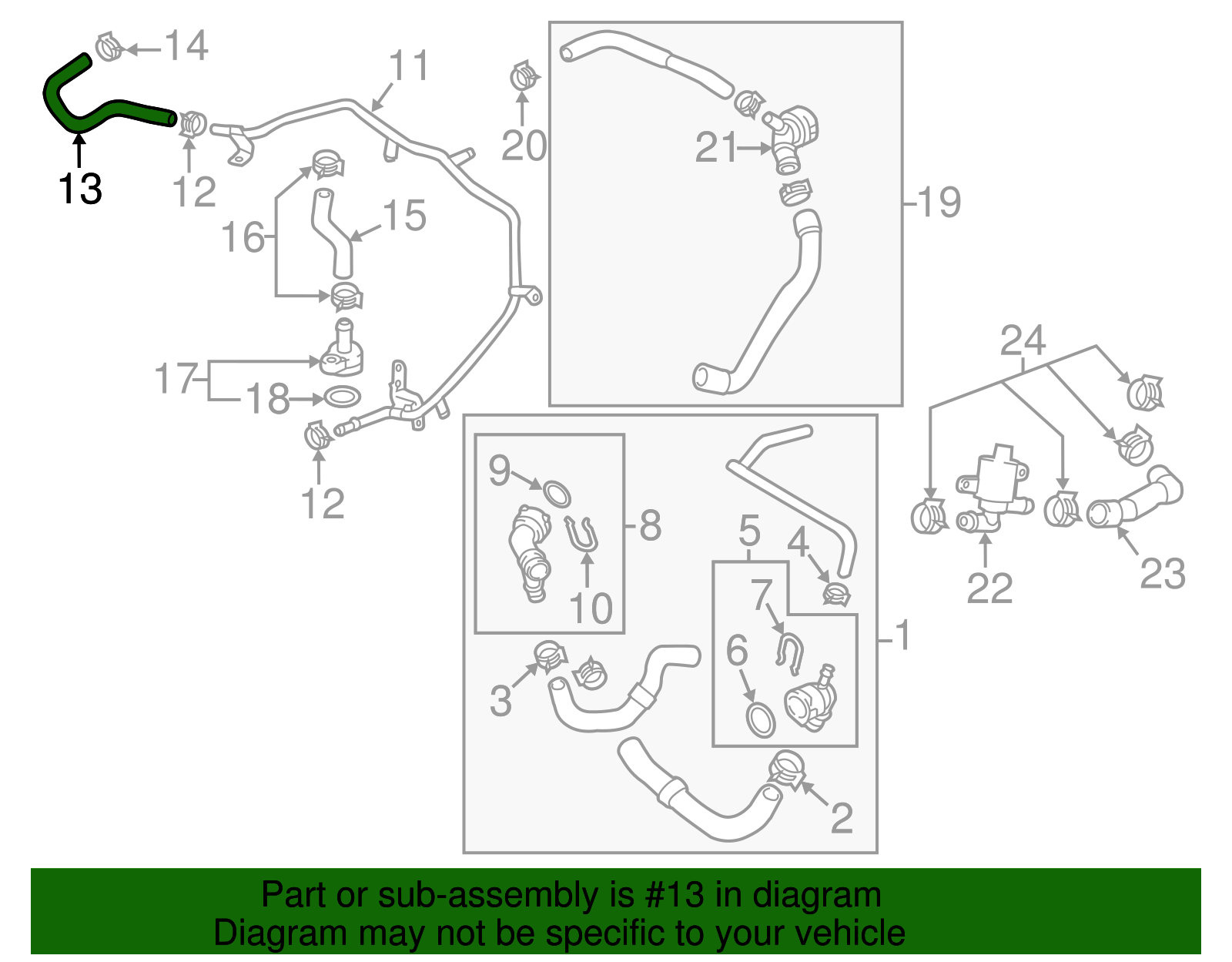 2015-2024 Volkswagen Overflow Hose 5Q0-121-447-G | OEM Parts Online