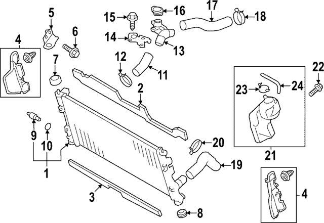 45111CC000 - Radiator Assembly 2022-2024 Subaru BRZ | Subaru Direct ...