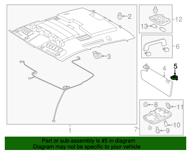 Toyota Sun-Visor Holder 74348-0C041-E0 | Auto Parts