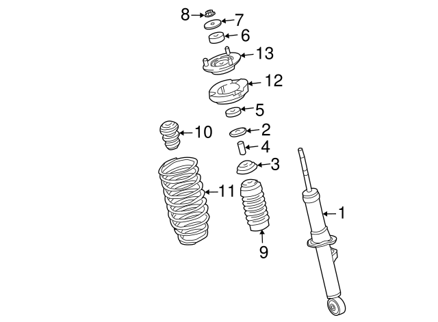 2007-2009 Kia Sorento Coil Spring 54601-3E130-DS | OEM Parts Online