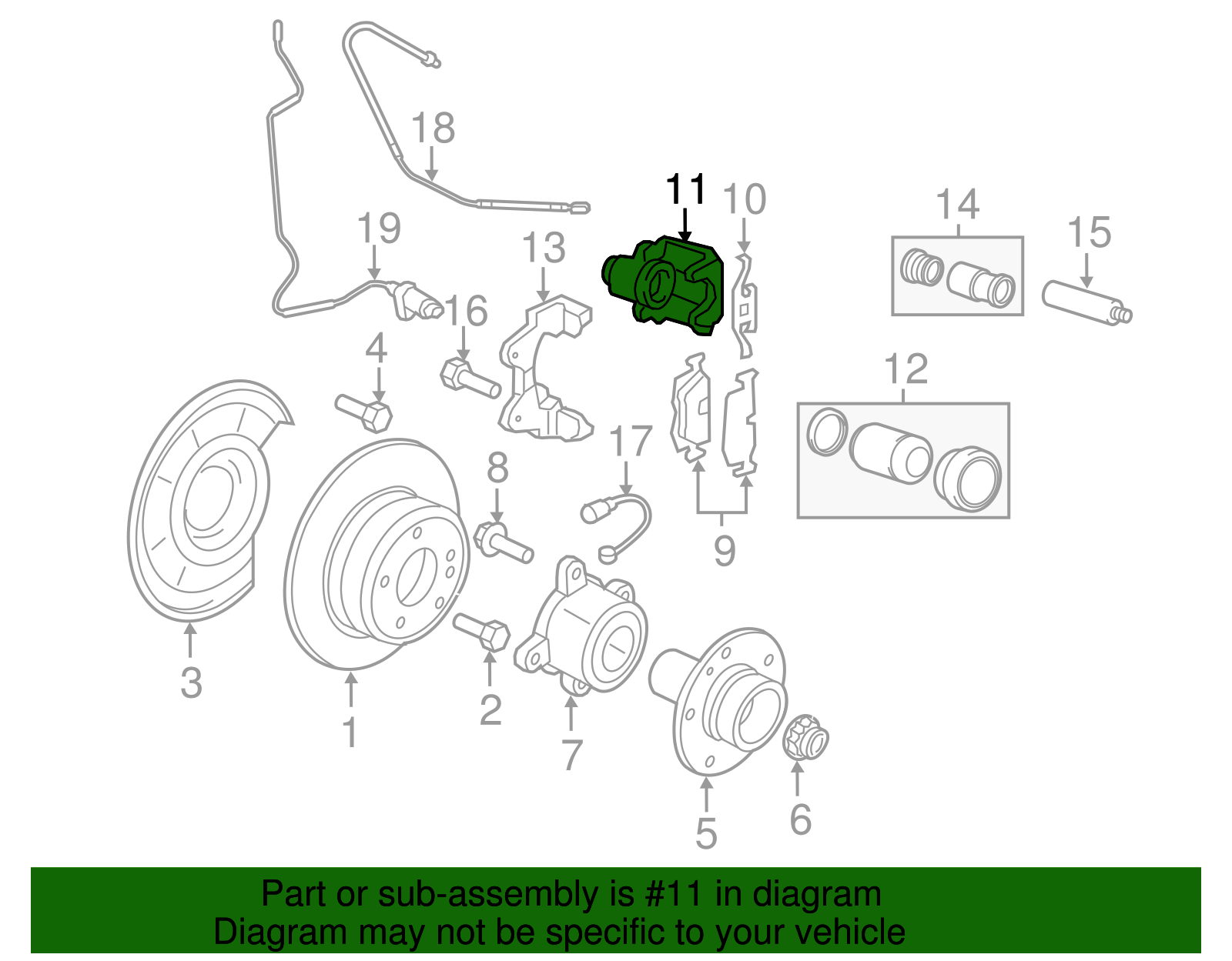 Genuine BMW 34-21-6-776-788 | Caliper | FREE Shipping on Most Orders ...